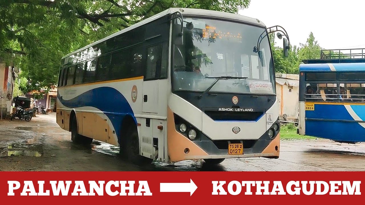 Palwancha To Kothagudem SL Bus Journey, Telangana || Multi Axle - YouTube