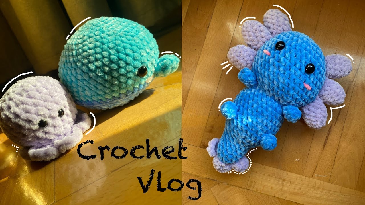 crochet vlog ep 04💗, finishing my unfinished crochet projects ( some of ...