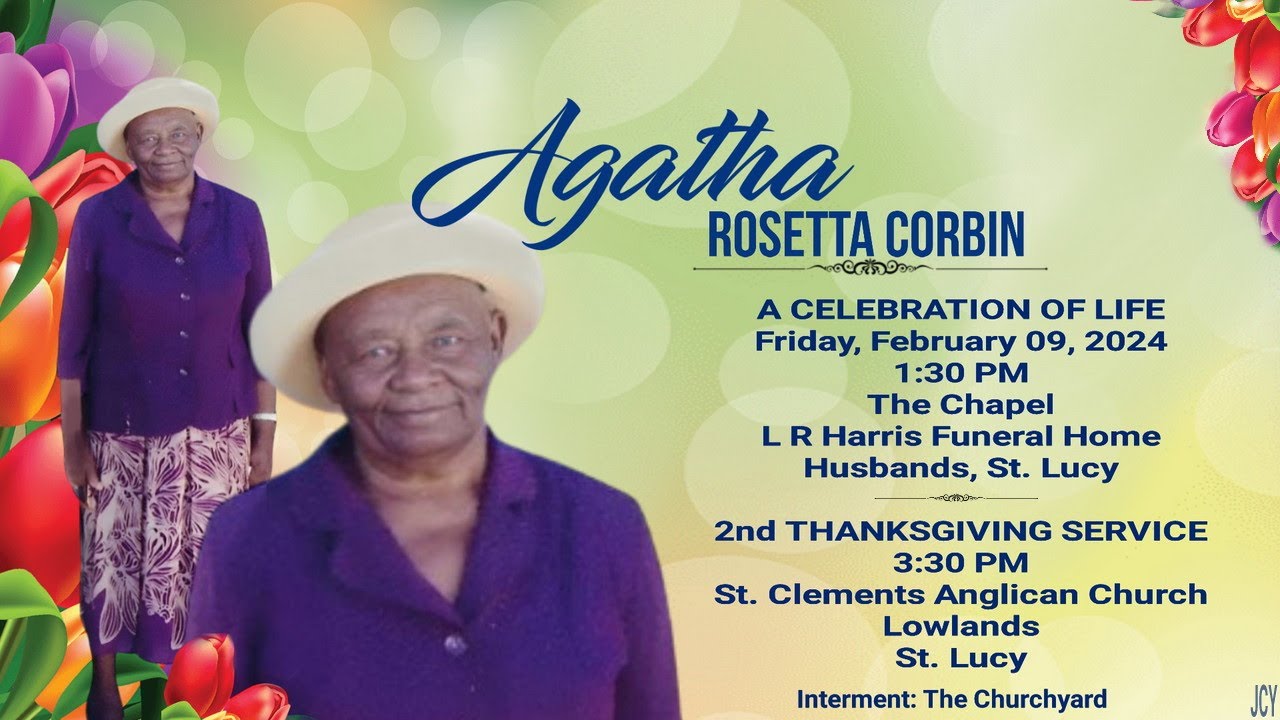 A Service of Thanksgiving for the Life of Agatha Corbin - YouTube