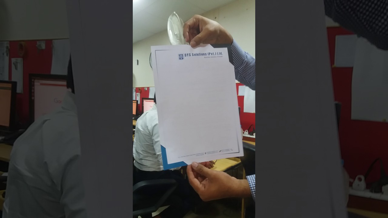 Funny letterhead printing mistake - YouTube