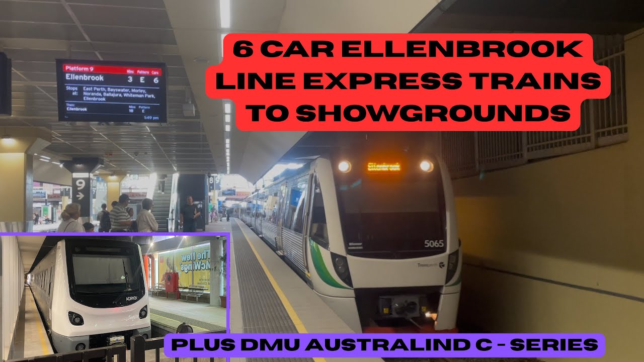 6 Car Ellenbrook Trains (E Pattern) + DMU Australiand C - Series - YouTube