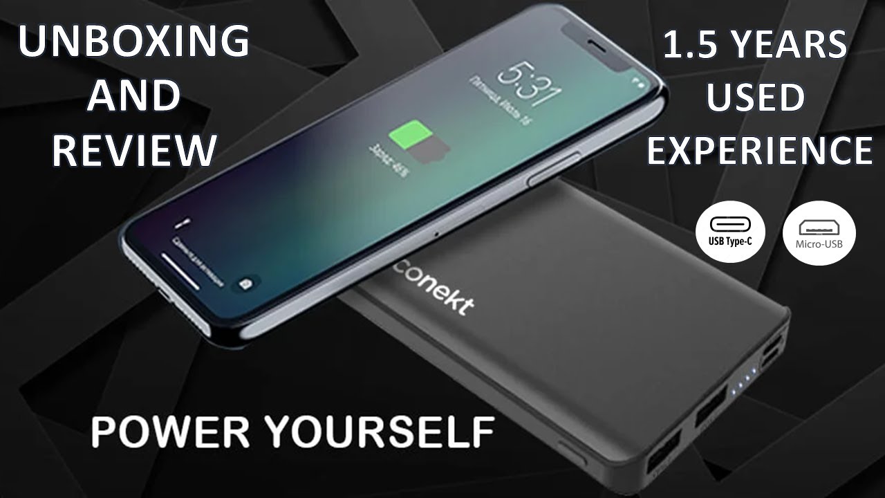 Conekt Power Bank 10000mah || Only in Rs 300 || Unboxing and Review ...