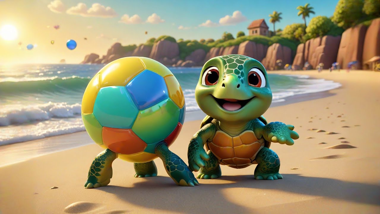 Three Baby Turtles Say A B C | ABC Song for Kids | Nursery Rhymes and ...