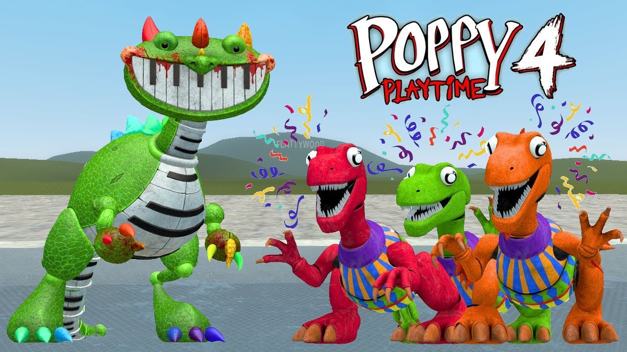 NEW I MADE THE MARACA RAPTORS FROM PIANOSAURUS FAMILY POPPY PLAYTIME 4 ...