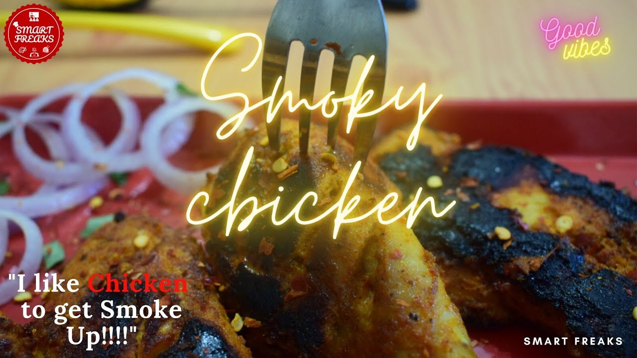 (Cooking - English) Smoky Chicken 🍗🍻🍗| 🍗Lip Smacking Smoky Chicken🍗 ...