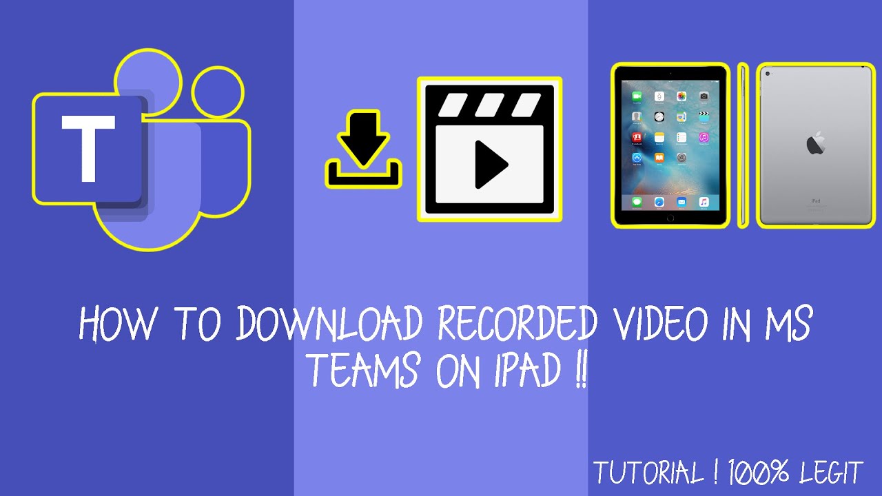 HOW TO DOWNLOAD RECORDED VIDEO IN MICROSOFT TEAMS ON IPAD EASILY ...