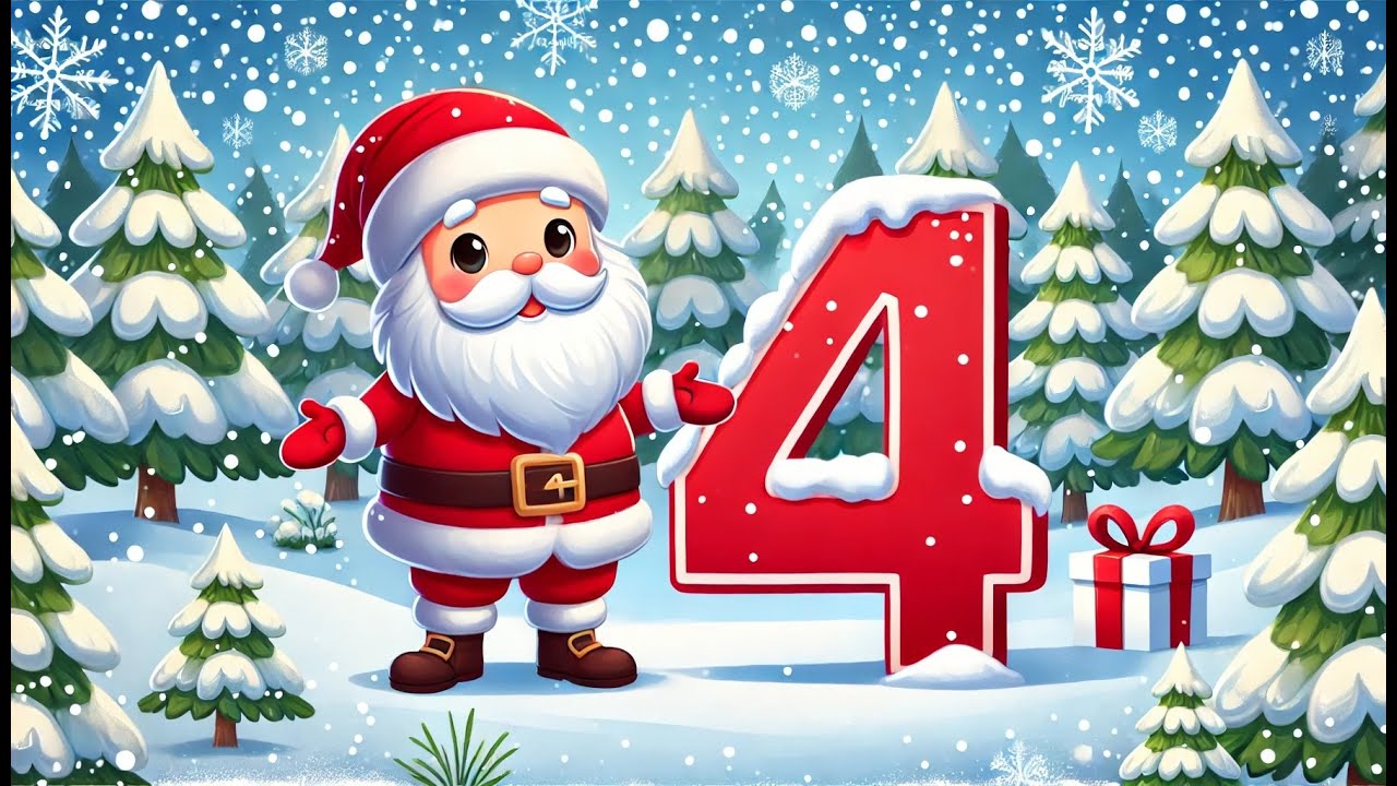Learn to Count from 1 to 10 with Santa Claus 🎅🔢 - Educational Video for ...