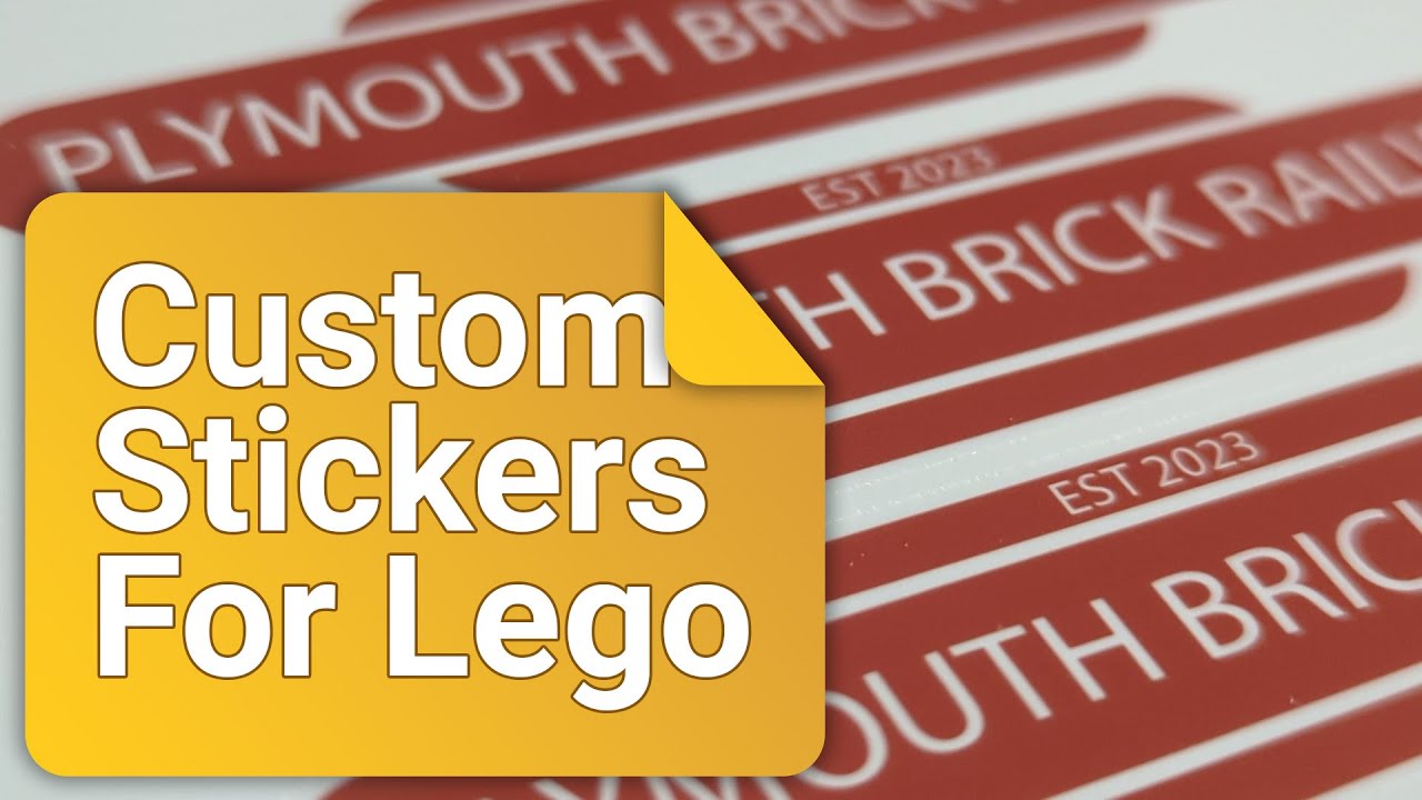 Custom Stickers for Lego Trains - YouTube