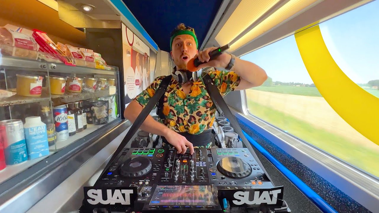 DJ Crashes a Moving Train - YouTube