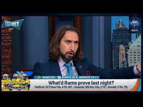 Nick Wright BLOWN AWAY By Los Angeles Rams Win 🔥 FIRST THINGS FIRST REACTS | NFL
