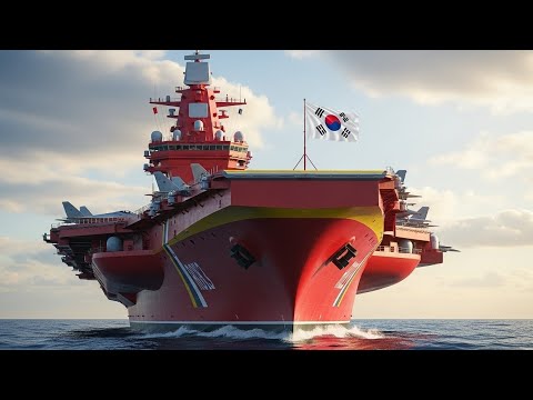 2027 최신 한국 항공모함 ROKS Beakhwa - White Flame 전격 공개! - YouTube
