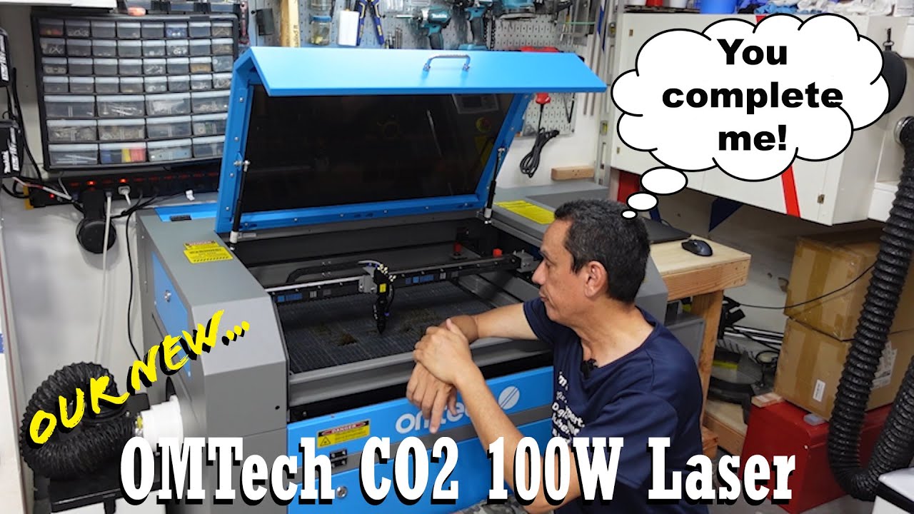 Unboxing & Review: OMTech CO2 100W Laser Cutter - Power & Precision Unleashed! - YouTube