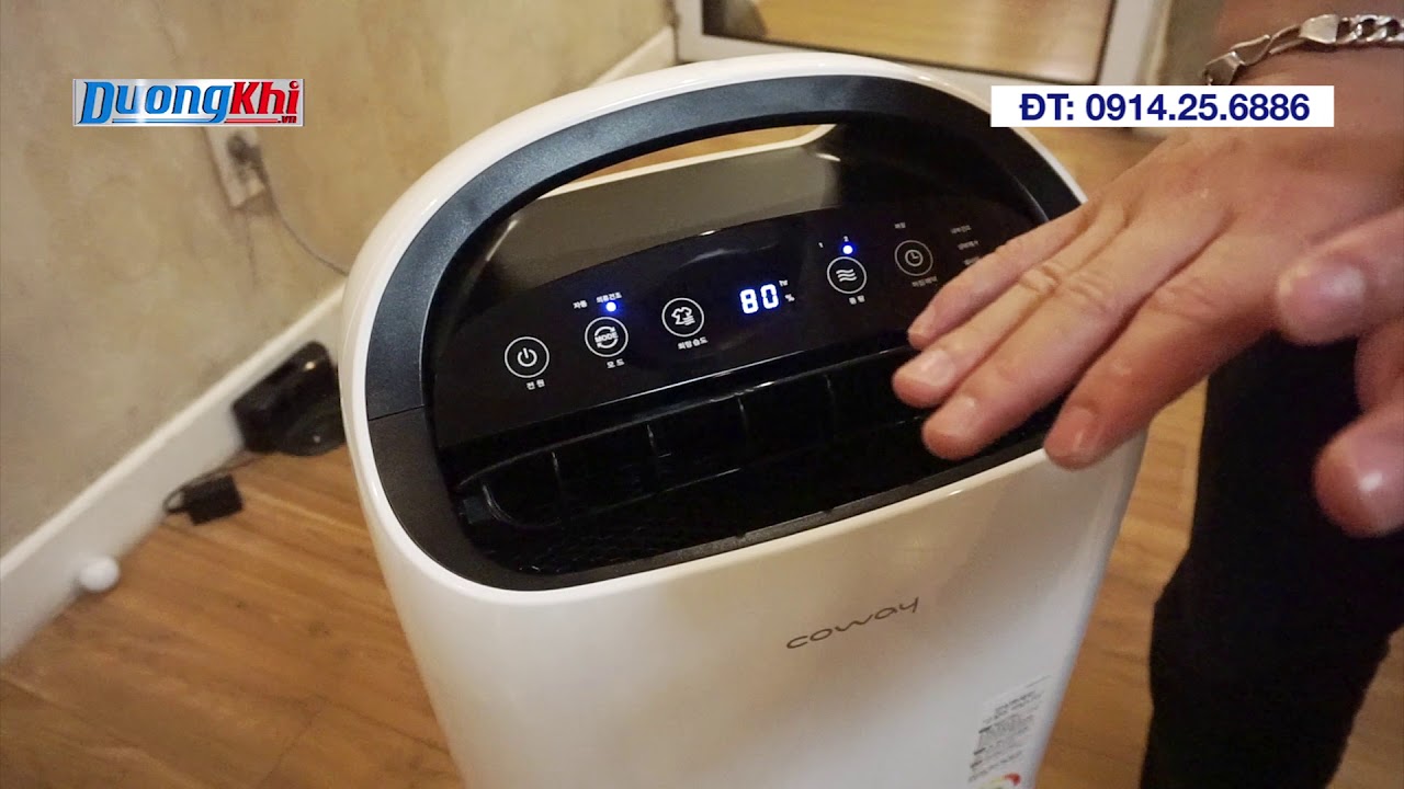Review tại nhà khách máy hút ẩm Coway AD-1615A - Dương khí - YouTube