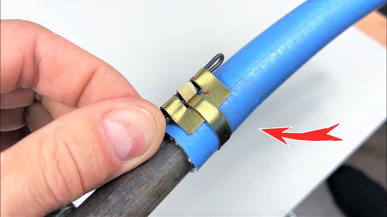 How to make a hose clamp from a can! - YouTube