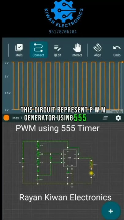 Pulse width Modulation (PWM) using #555 #timer #electronics #diy - YouTube