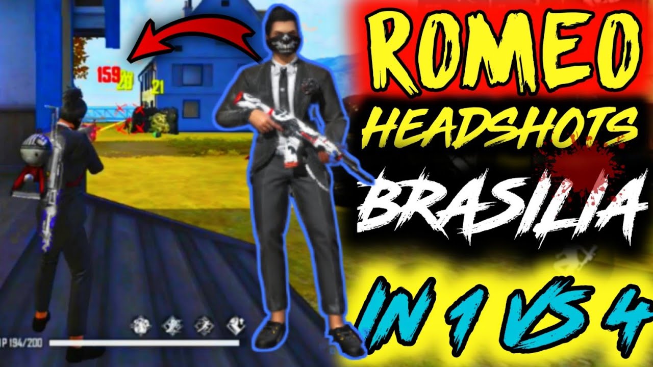 Solo Vs Squad- Headshots In Brasilia- Rank match- Romeo Gamer Free Fire ...