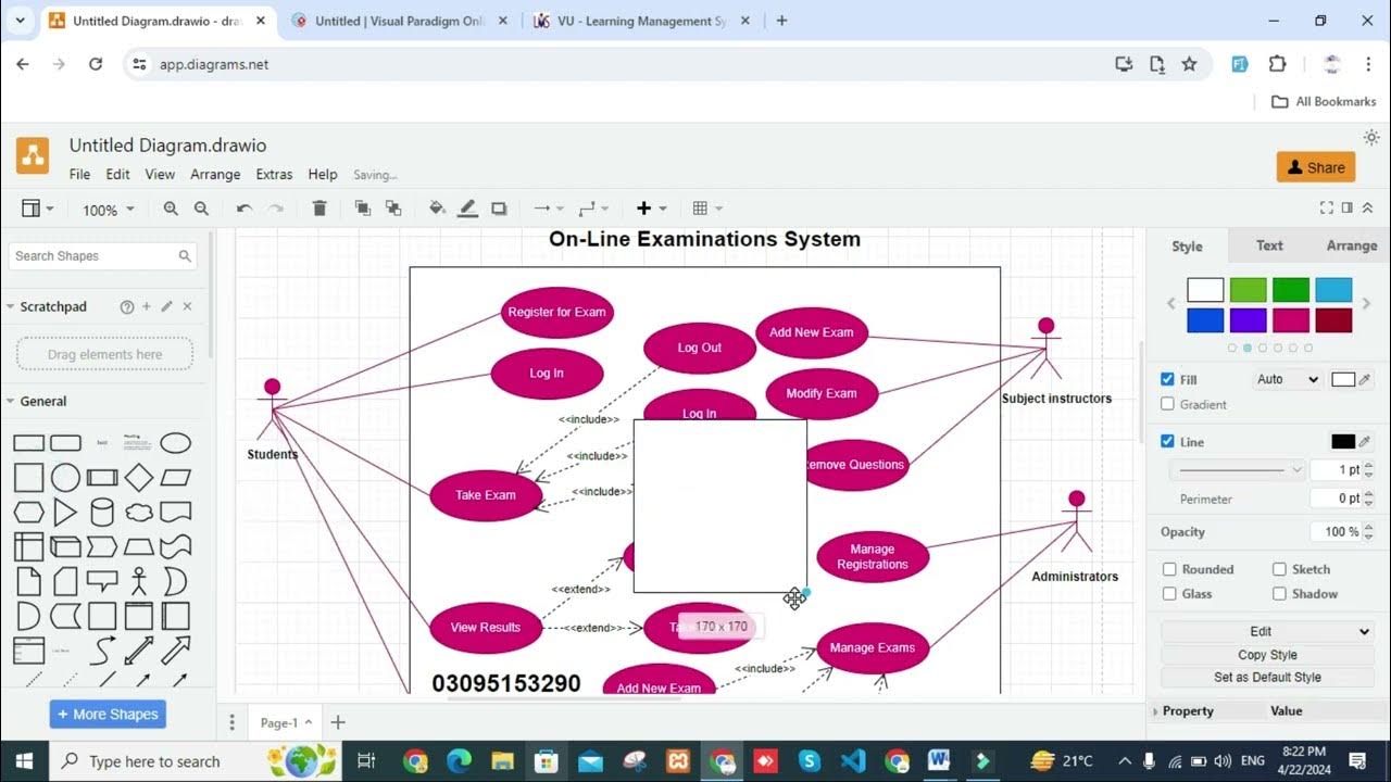 how draw use case diagram in draw.io | how to make use case diagram ...