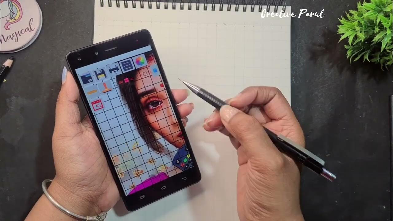 Grid method for drawing outlines | How to draw grid line for portrait ...