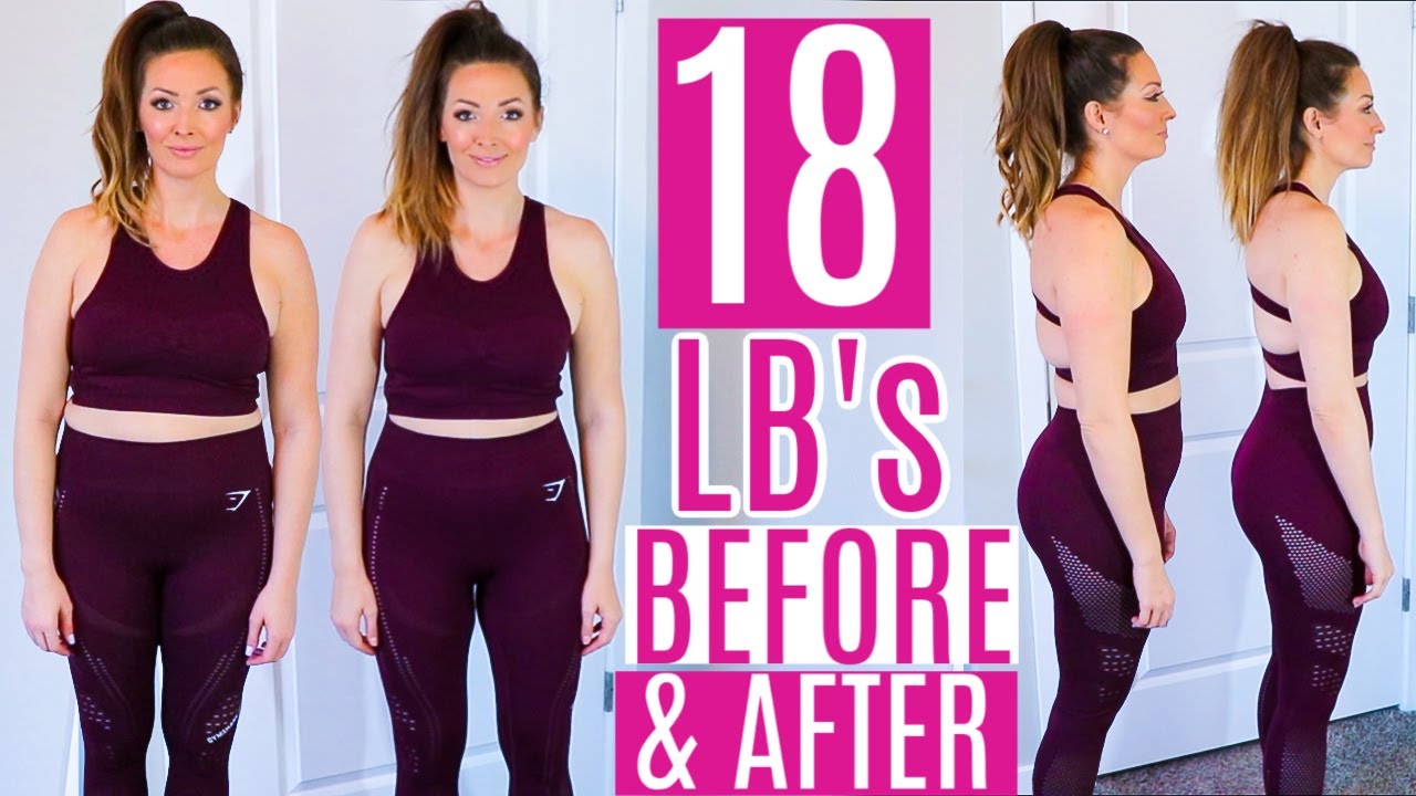 BEFORE and AFTER // 18 Pound Weight Loss Results - YouTube