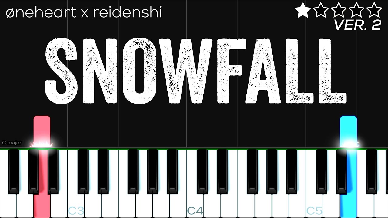 øneheart x reidenshi - snowfall | EASY Piano Tutorial - YouTube