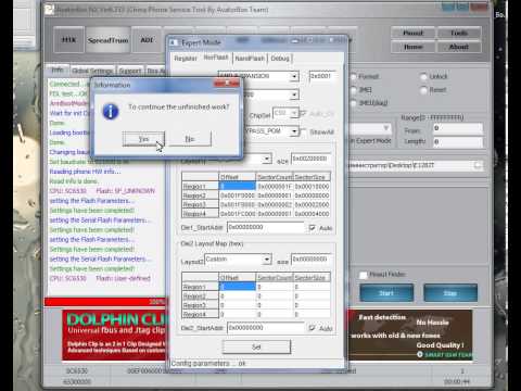 Avator read Flash Samsung E1282T expert mode - YouTube