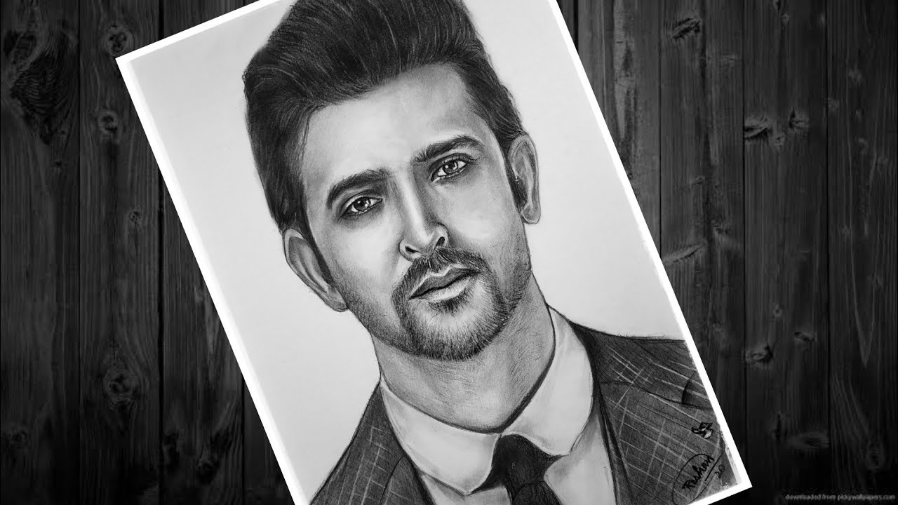 Drawing Hrithik Roshan| Hrithik Roshan Realistic Pencil Drawing by ...