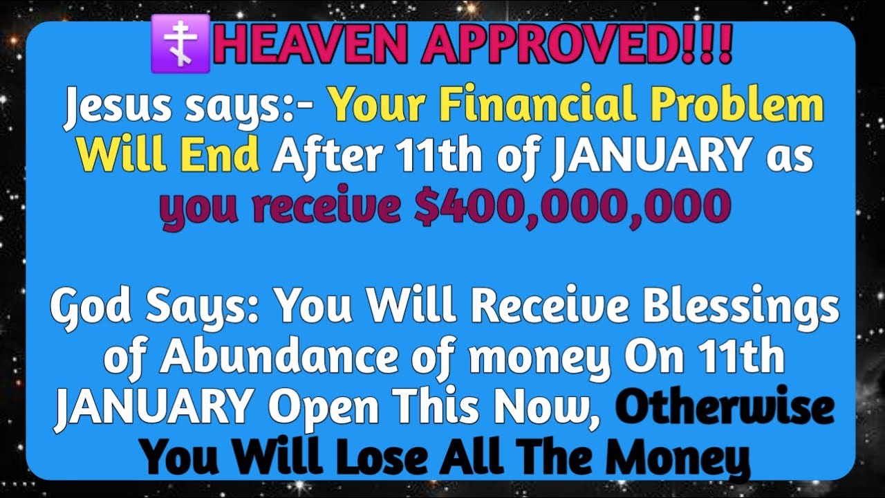 11:11☦️Jesus says:- Your Financial Problem Will End After 11th of ...