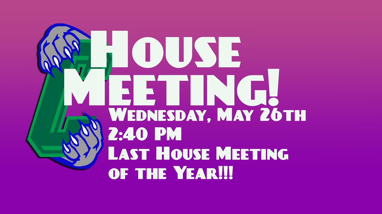 House Meeting - May 26th, 2021!! - YouTube