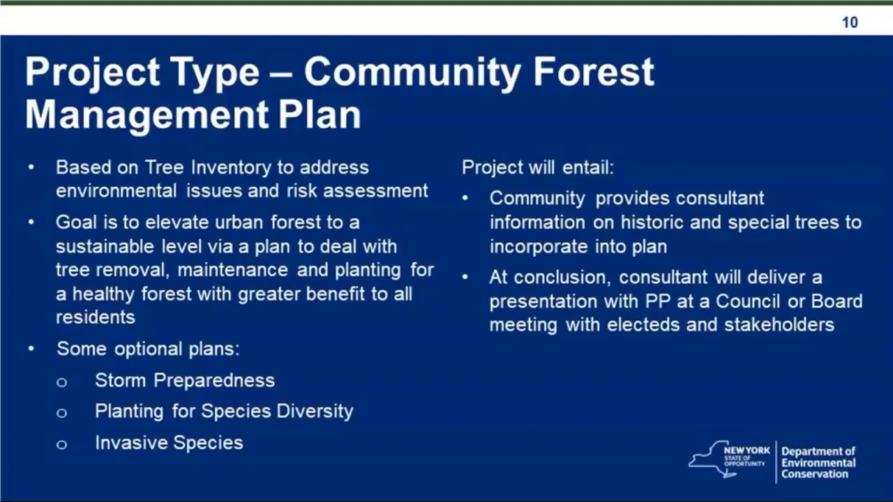 2019 Urban and Community Forestry Grants Program - YouTube