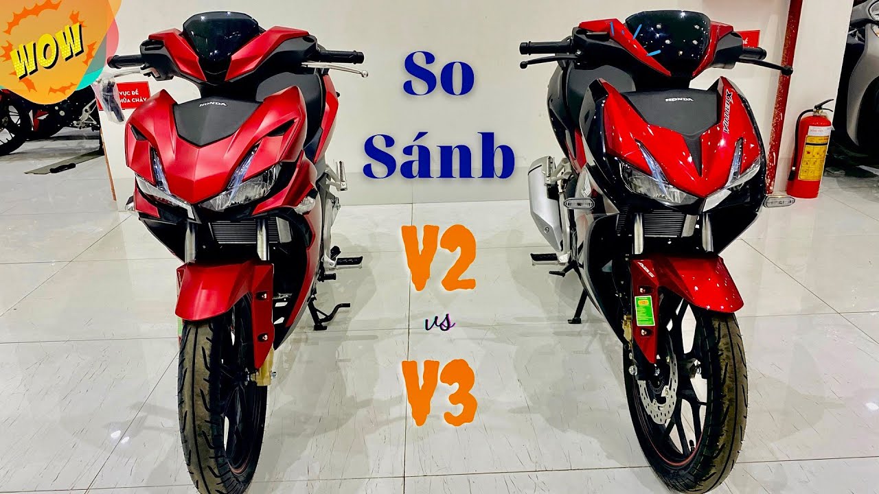 So Sánh Cận Cảnh Chi Tiết Honda Winner V2 & V3 Mới Nhất Cùng CT Trả Góp ...