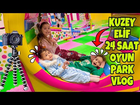 KUZEY ELİF HİLAL İLE 24 SAAT OYUN PARKINDA KALDIK !! 24 SAAT VLOG !! دي دي ميدو - لولو | قناة وناسة