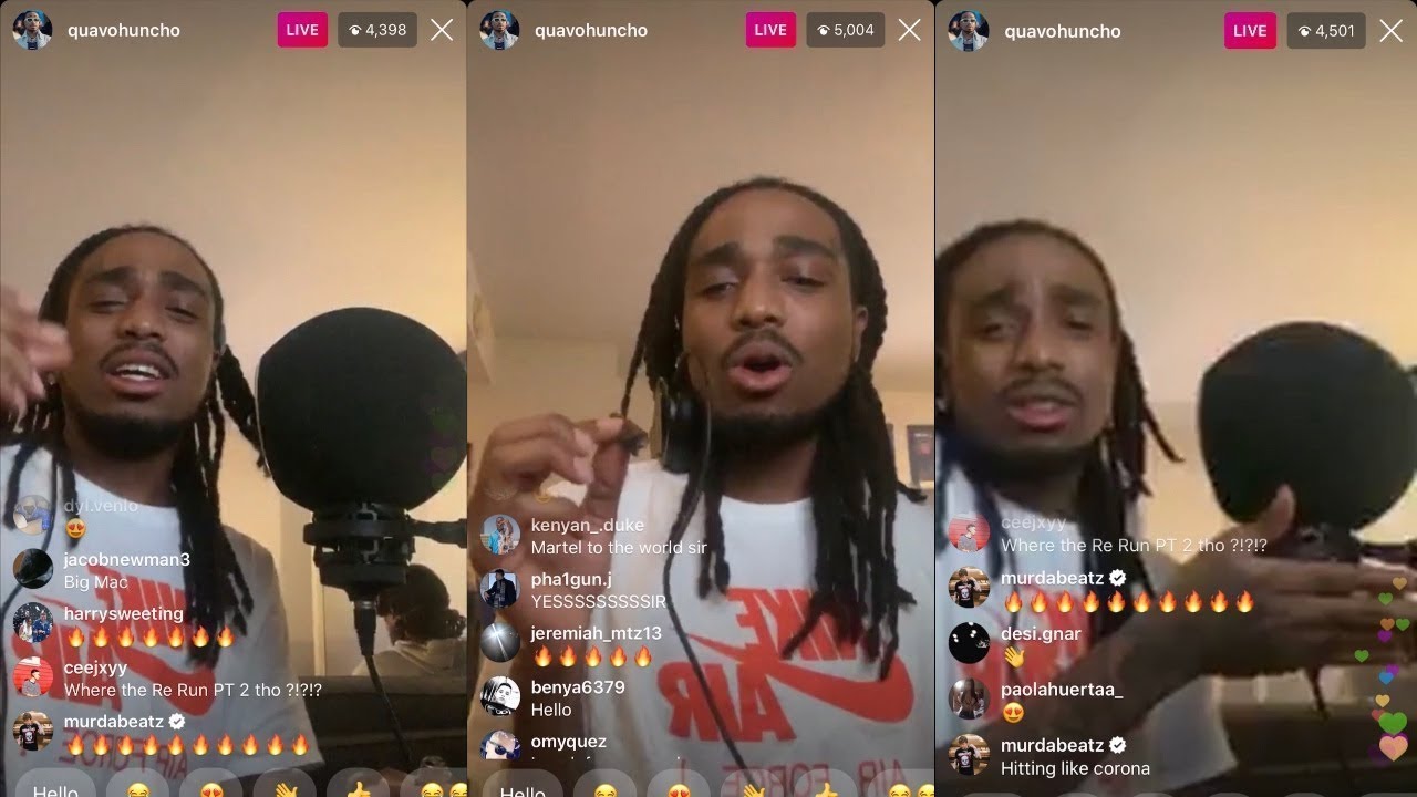 Quavo In The Studio Previewing New Music (Trying To Make A Hit) On IG ...