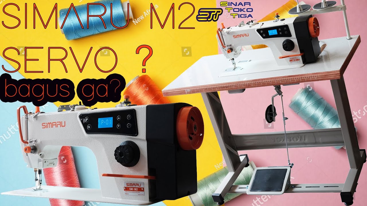 Layar Panel nya Lebar Juga ya... SIMARU M2 MESIN JAHIT SERVO - TUTORIAL ...