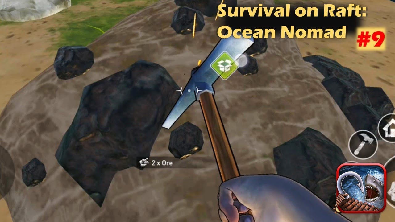 Survival on Raft: Ocean Nomad | MINING ORES AND CHOPPING DOWN TREES ...