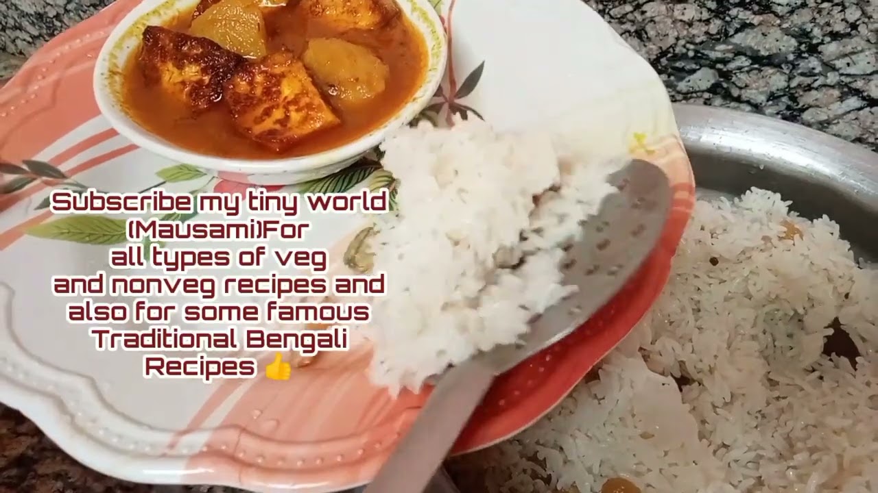 Bengali Chanar Dalna Pulaav Recipe aalu Paneer Sabji Pulaav full bengali-chanar-dalna-pulaav-recipe-aalu-paneer-sabji-pulaav-full