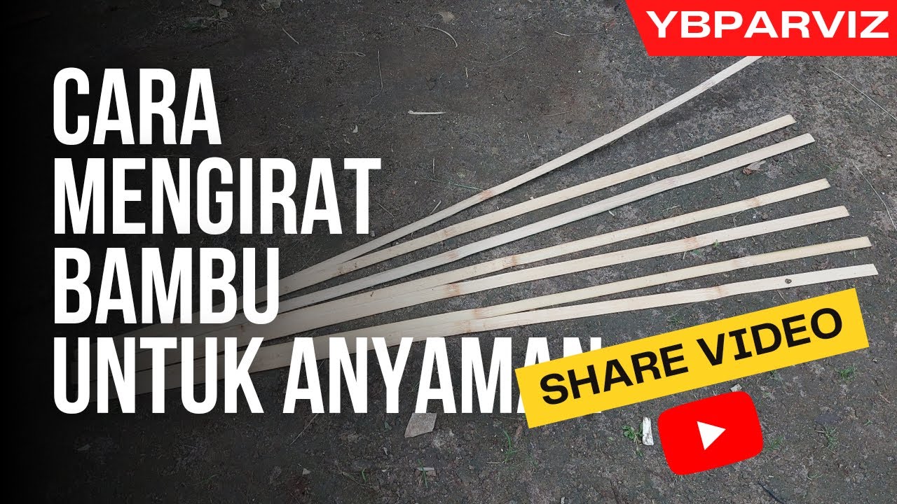 Cara Cepat Mudah dan Praktis Belah Bambu Untuk Bahan Anyaman - YouTube