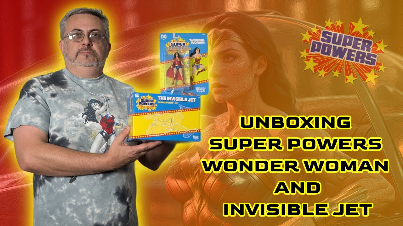 Super Powers Invisible Jet and Wave 3 Wonder Woman McFarlane Toys ...
