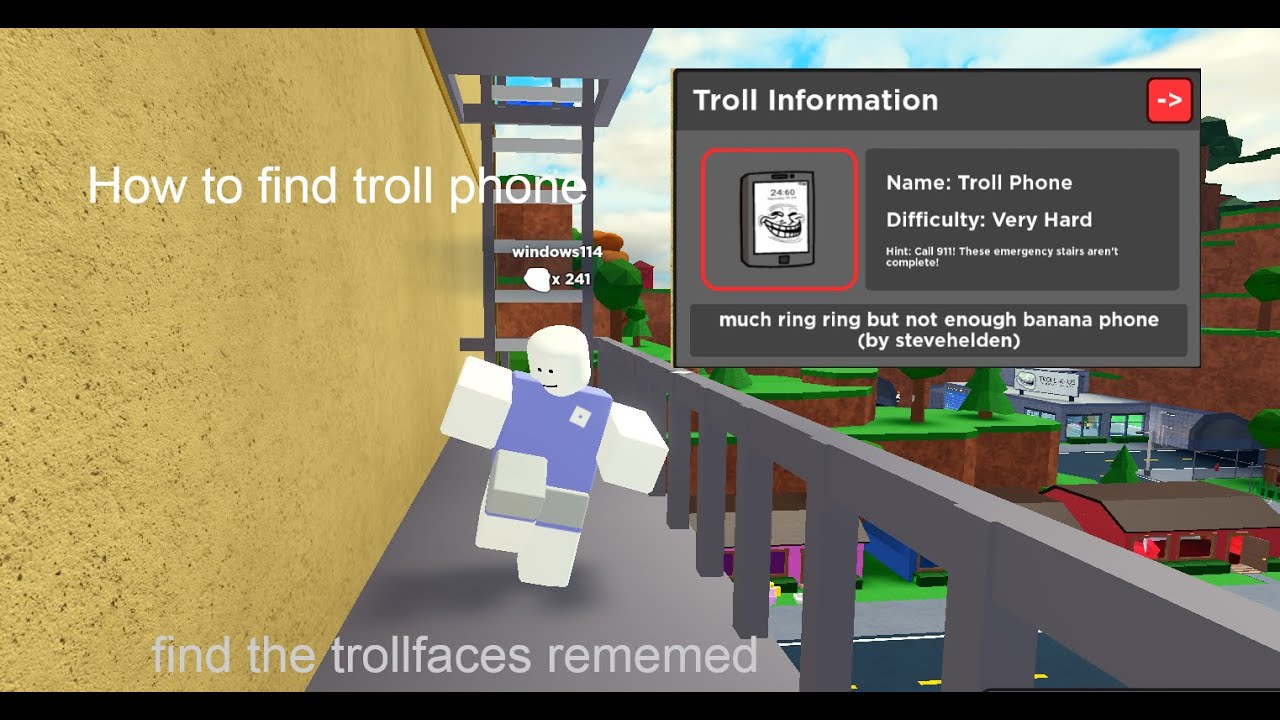how to find troll phone (find the trollfaces rememed) - YouTube