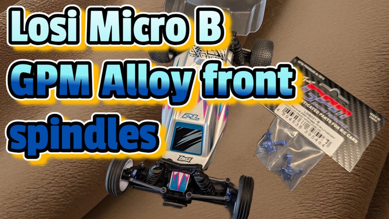 GPM Racing 7075 LMB021-B Aluminium Front Spindles/knuckles Losi Micro-B ...