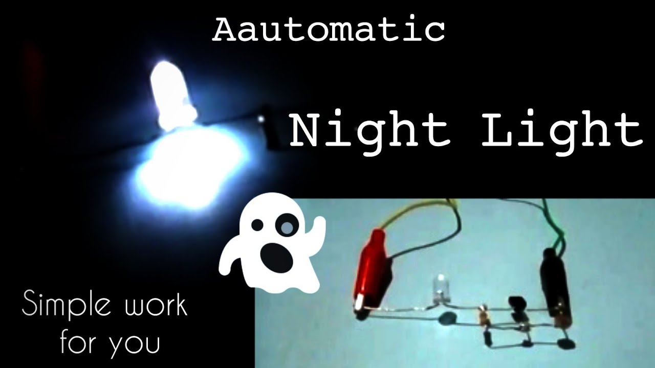 Automatic Night light using LDR with Transistor BC-547 - YouTube