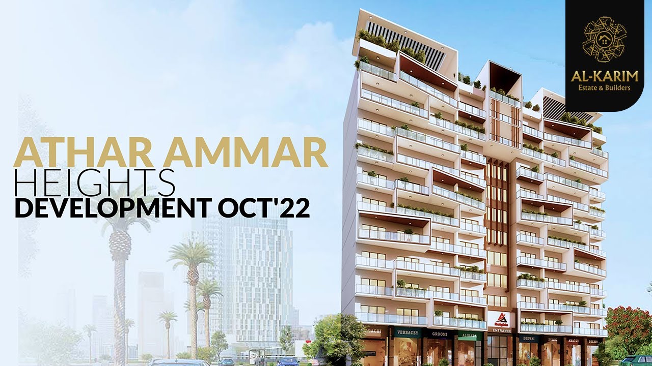 BAHRIA TOWN KARACHI - ATHAR AMMAR HEIGHTS | DEVELOPMENT UPDATE OCTOBER 2022 - YouTube