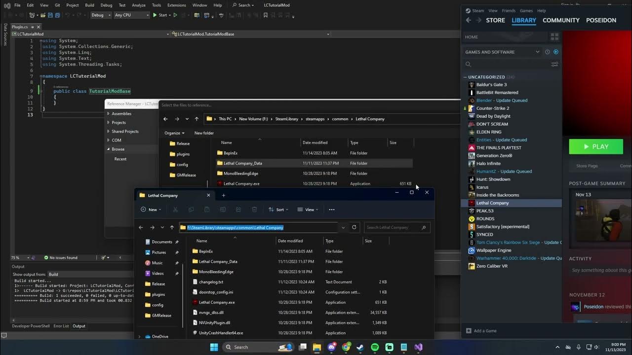 Lethal Company - How to write your own mod from scratch! - YouTube