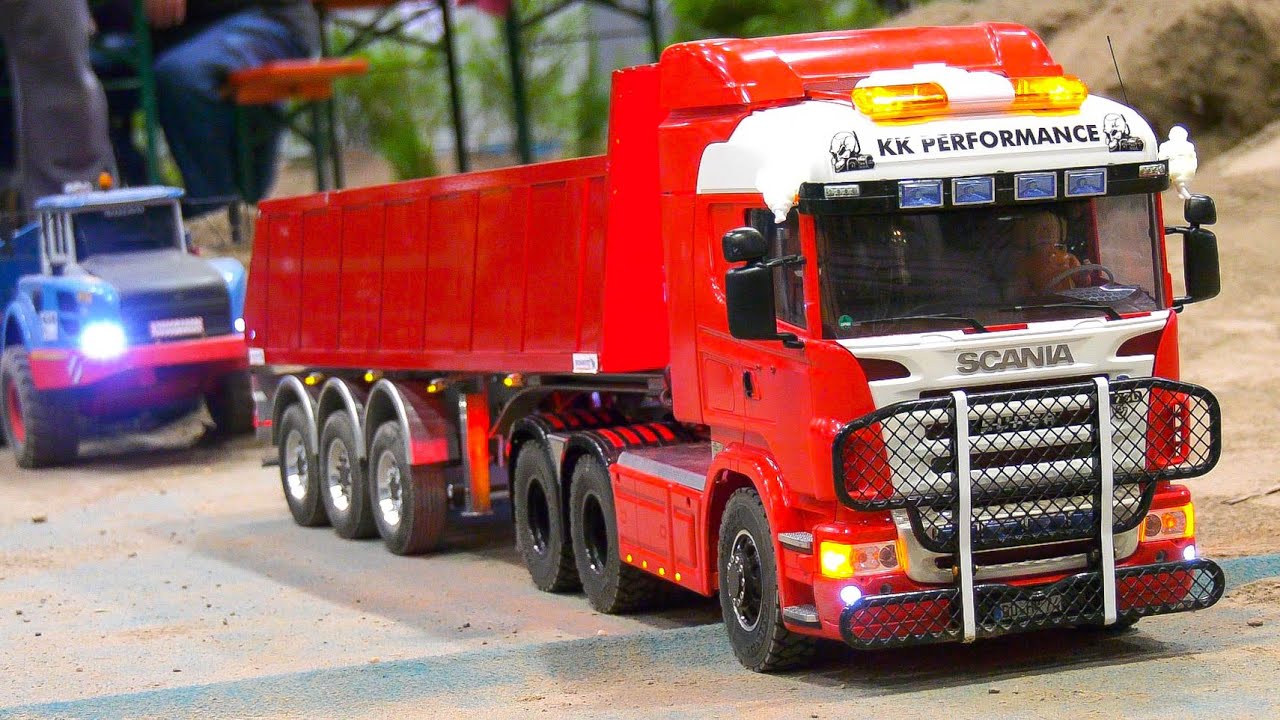 Cool Rc Trucks Scania, Mercedes-Benz, Grand Hauler Car Transport! Mega ...
