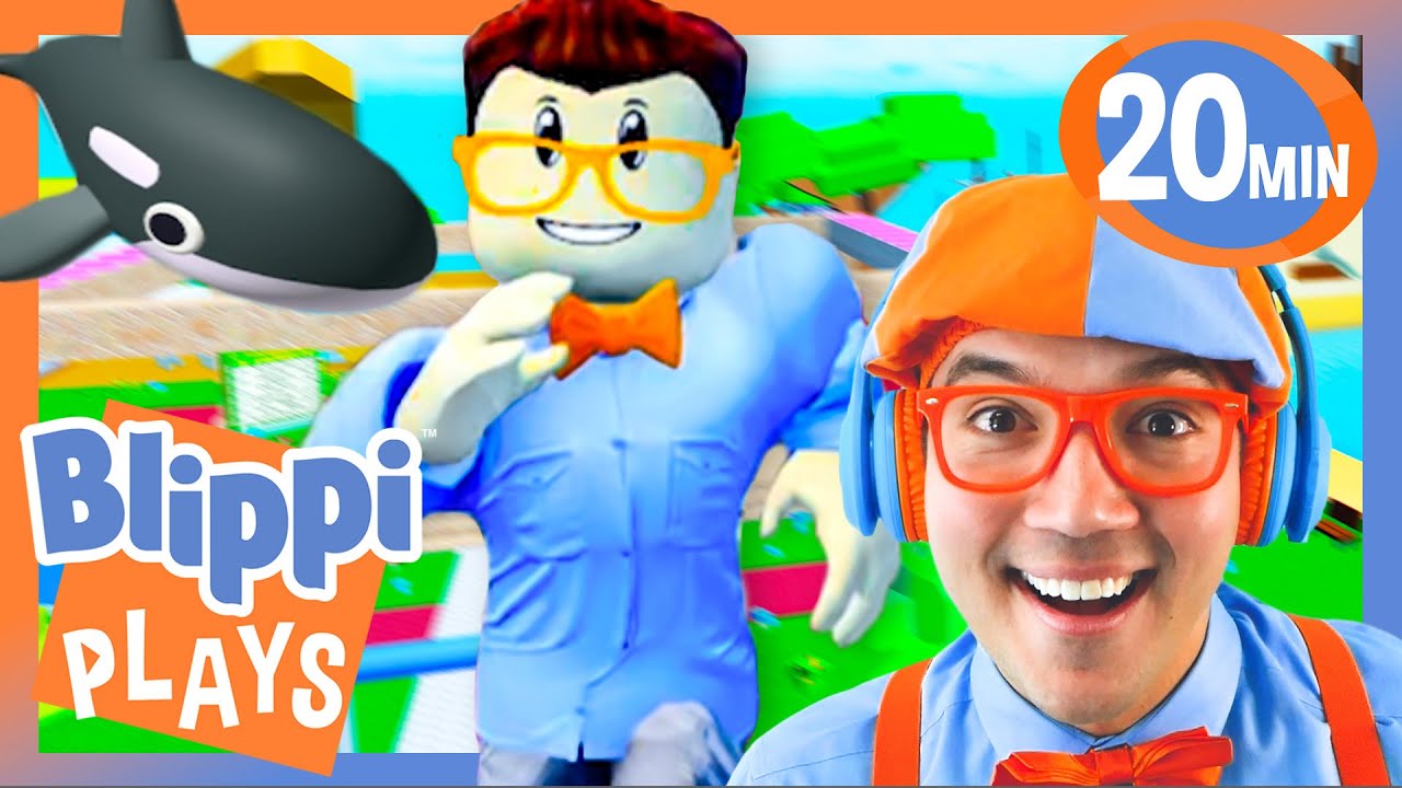 Blippi Plays Find The Animals on Roblox! | BEST OF BLIPPI PLAYS ...