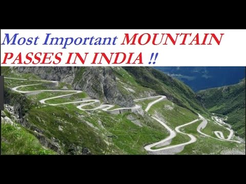 Most Important Mountain Passes of India UPSC Revision Part 11 - YouTube