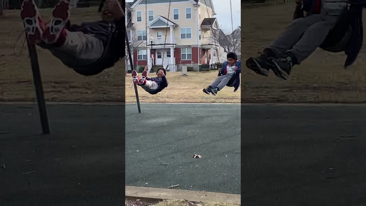 CHRISTIAN FALLS OFF SWING—HILARIOUS!!! - YouTube