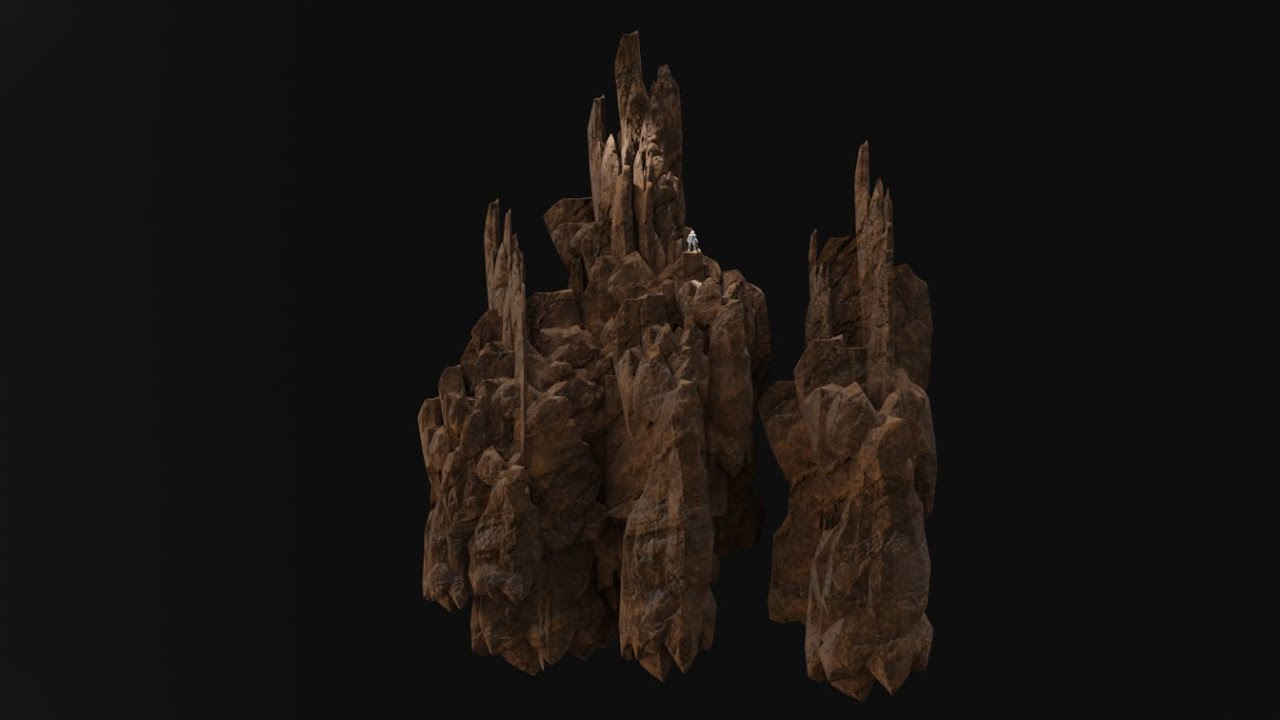 pointy rock Cliff Blender 3 1 Geomerty Nodes - YouTube