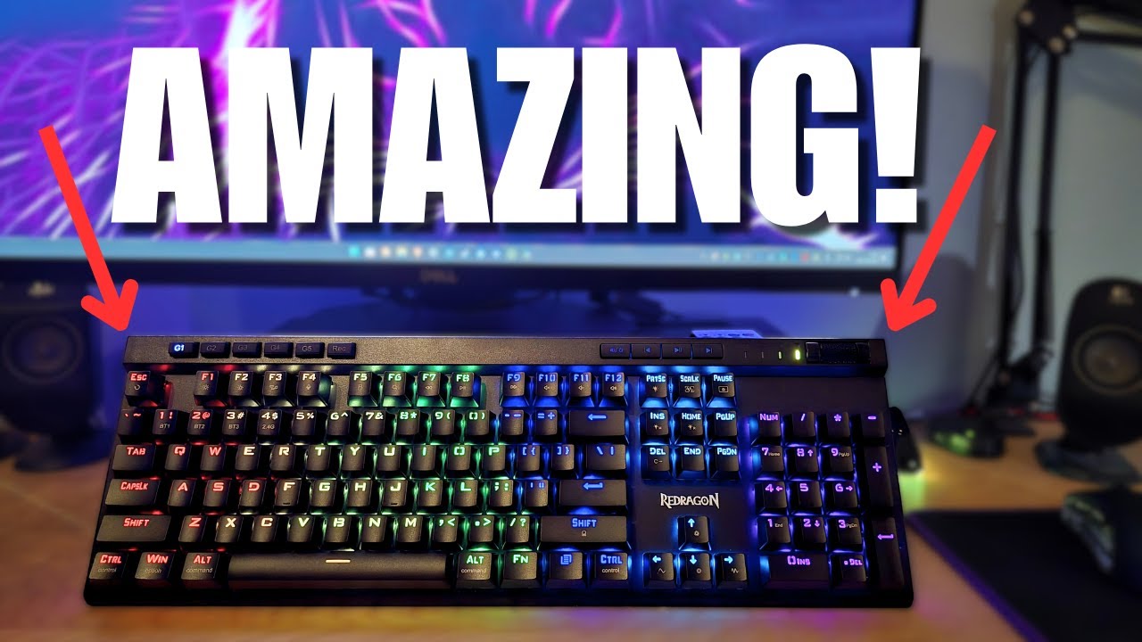 Best Wireless Gaming Keyboard!? - Redragon K580 PRO - YouTube
