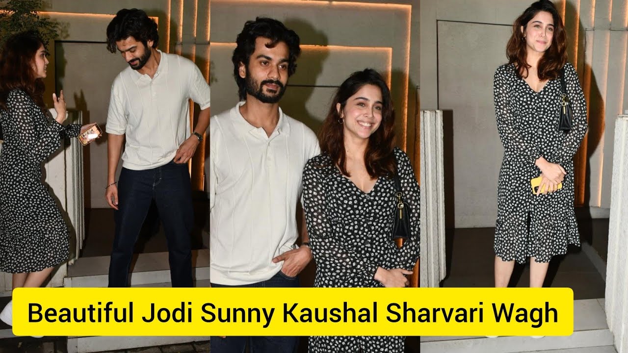 Couple ️ Sunny Kaushal Sharvari Wagh spotted at BandraFor dinner date ️ ...