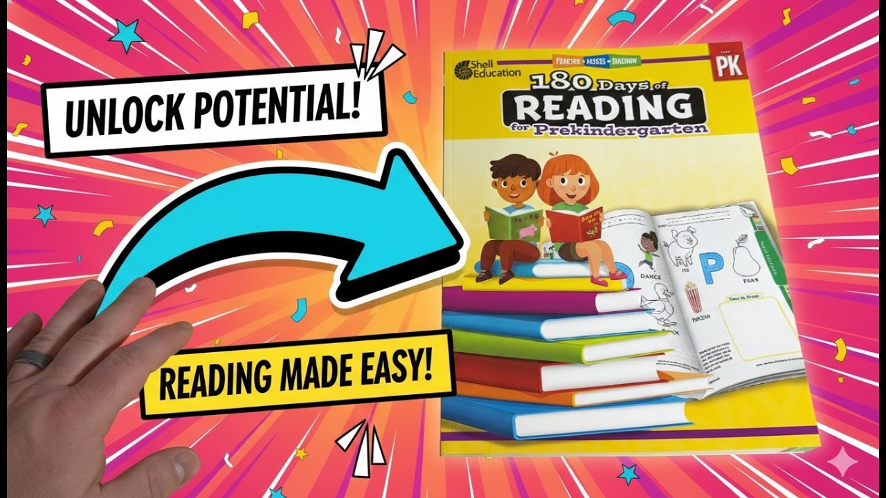 180 Days Reading Workbook for Pre-K Teachers & Parents - YouTube